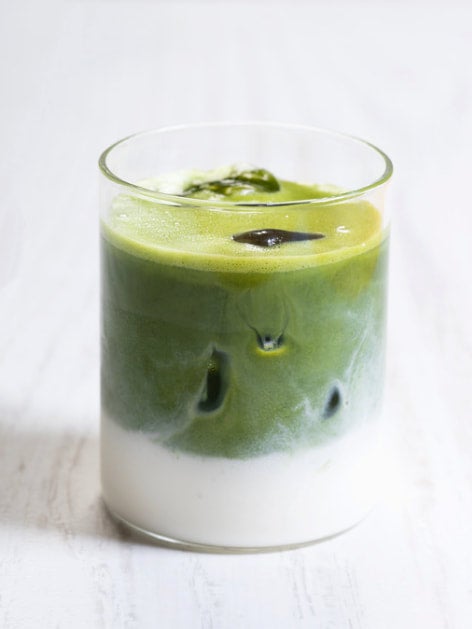 Matcha Green Milk Tea | Bubbles and Puffles